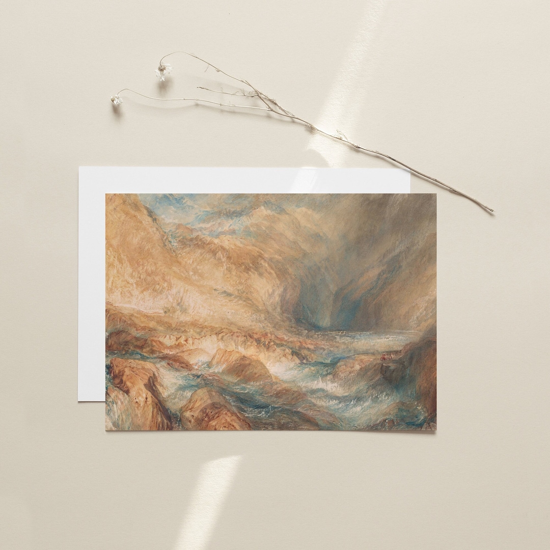 William Turner - the Pass of St. Gotthard Near Faido Watercolour Over ...