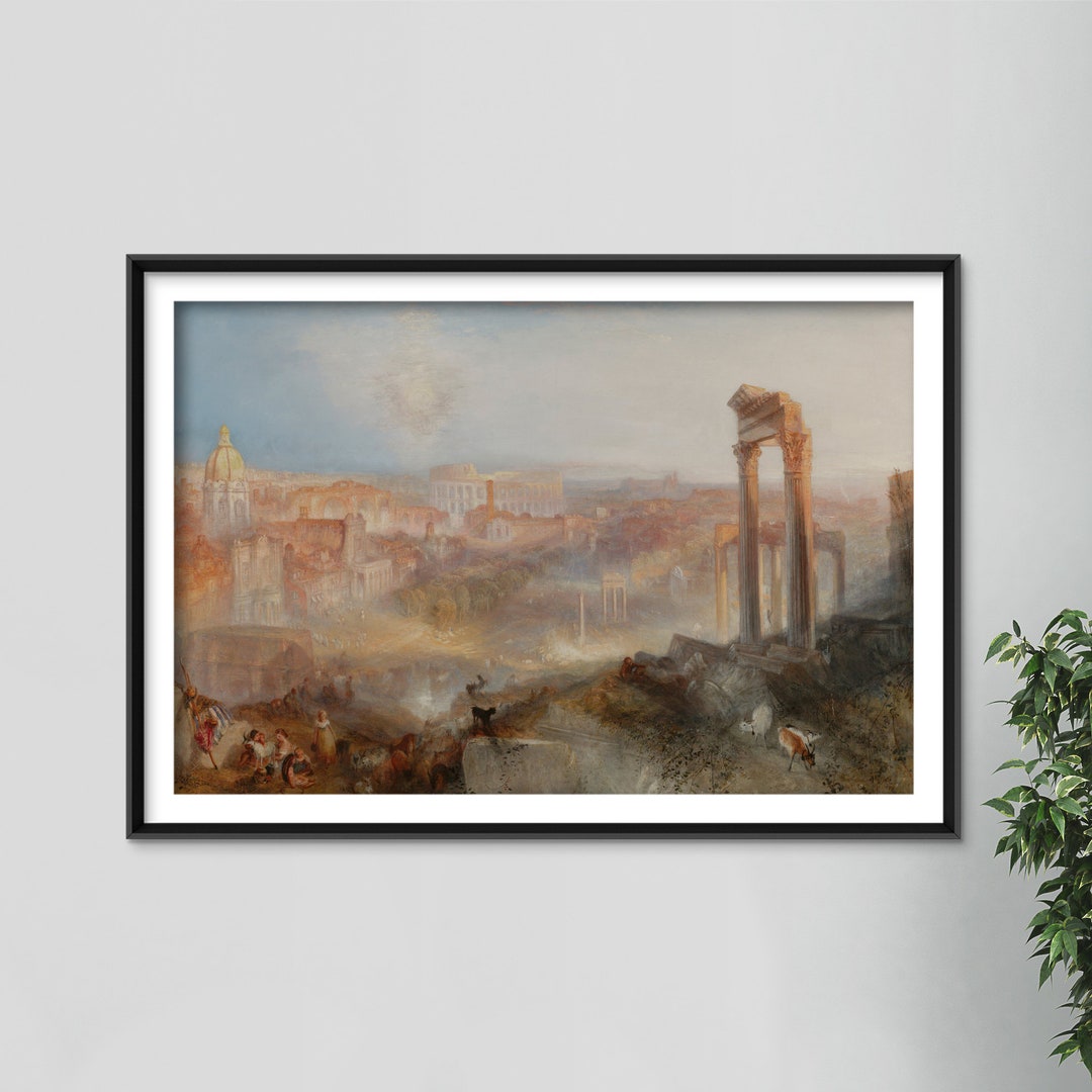 William Turner - Modern Rome Campo Vaccino (1839) - Painting Photo ...