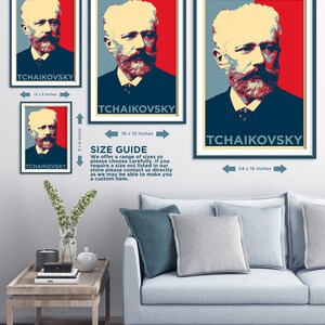 Pyotr Ilyich Tchaikovsky Original Art Print - Photo Poster Gift ...