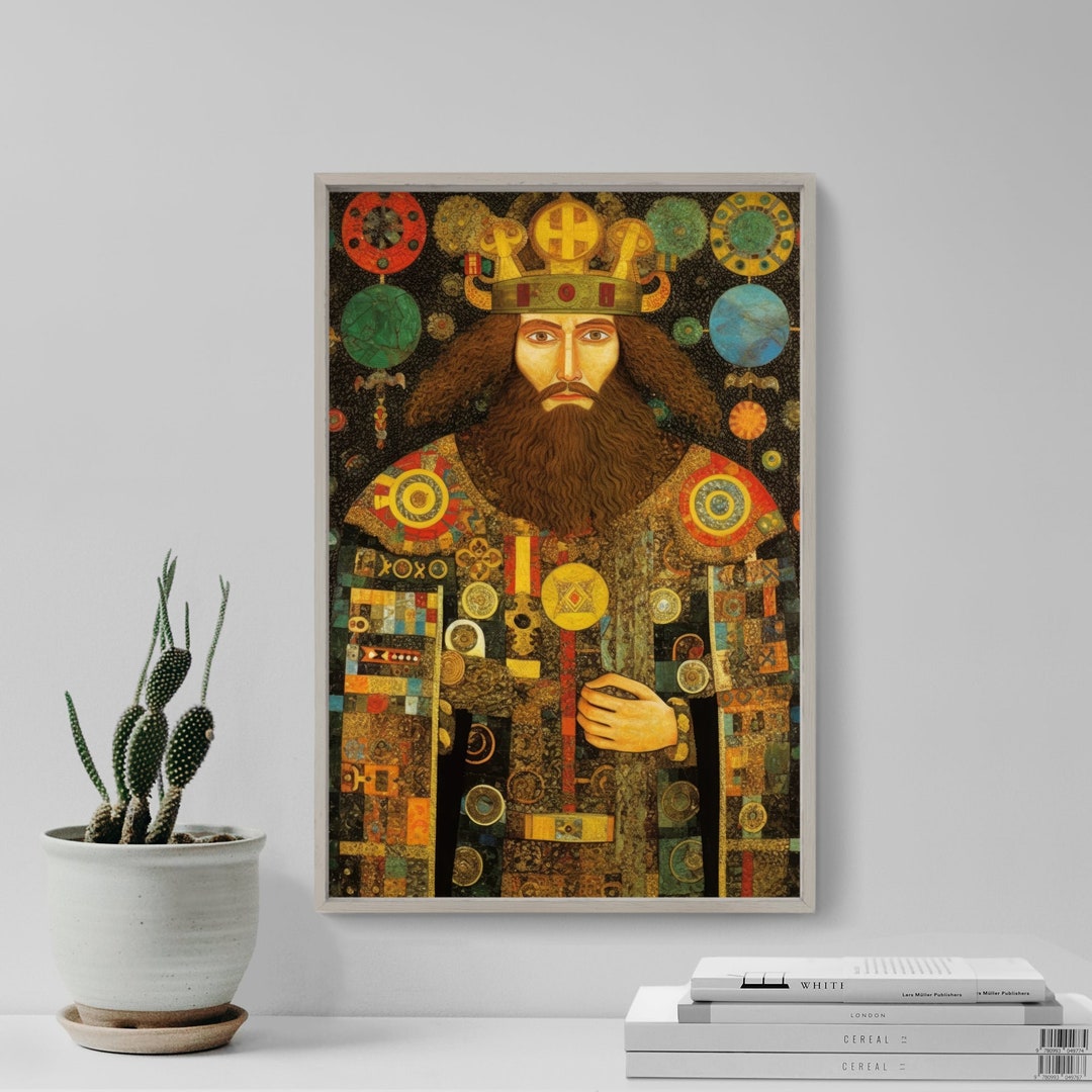 Otto the Great German Hero Inspired by Gustav Klimt / Foley - Art Print ...