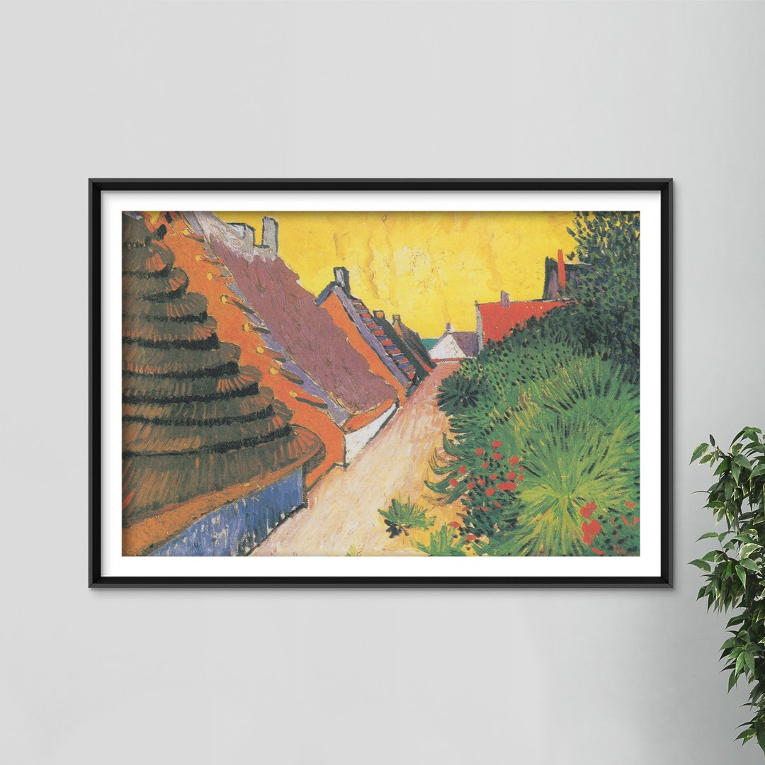 Vincent Van Gogh - Street in Saintes Maries (1888) - Art Print Painting ...