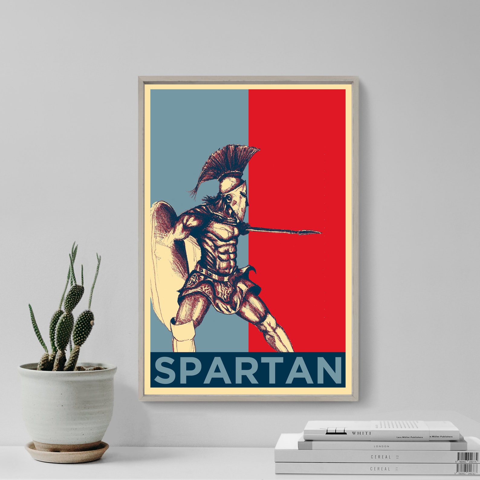Spartan Soldier Original Art Print Poster Photo Gift Wall - Etsy UK