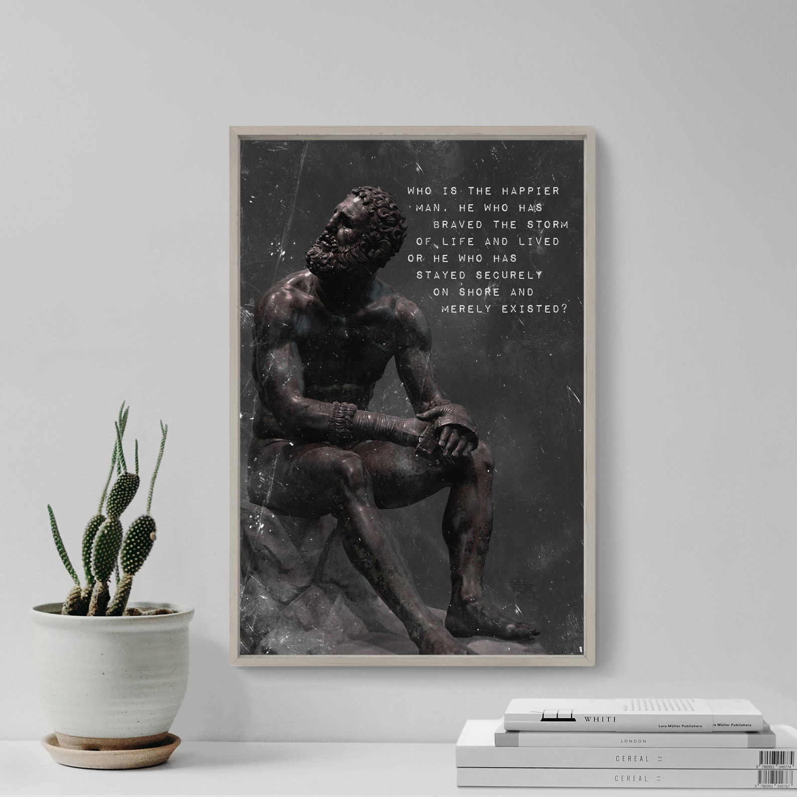 Martial Arts boxer at Rest Motivational Print 01 - Etsy UK
