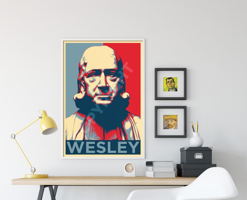 John Wesley Original Art Print - Photo Poster Gift Wall Decor - Hope ...