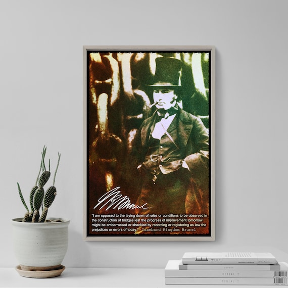 Isambard Kingdom Brunel Original Art Print Photo Poster Gift | Etsy