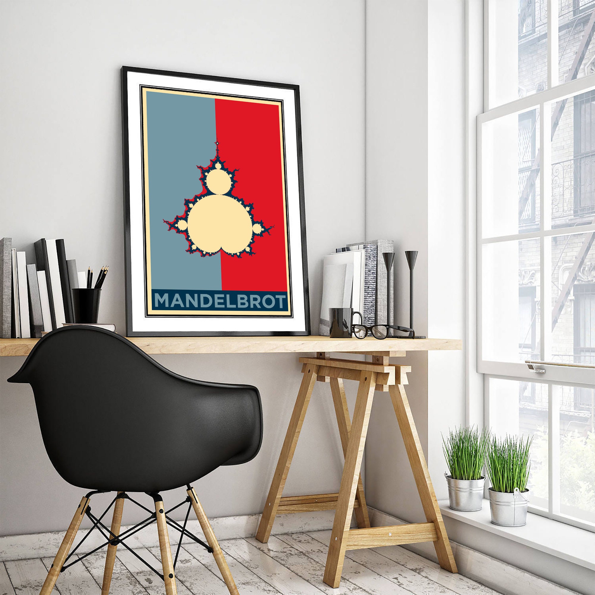 The Mandelbrot Set Original Art Print Photo Poster Gift Wall | Etsy UK