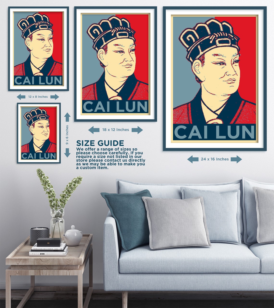 Cai Lun Original Art Print Poster Photo Gift Home Wall Decor - Etsy