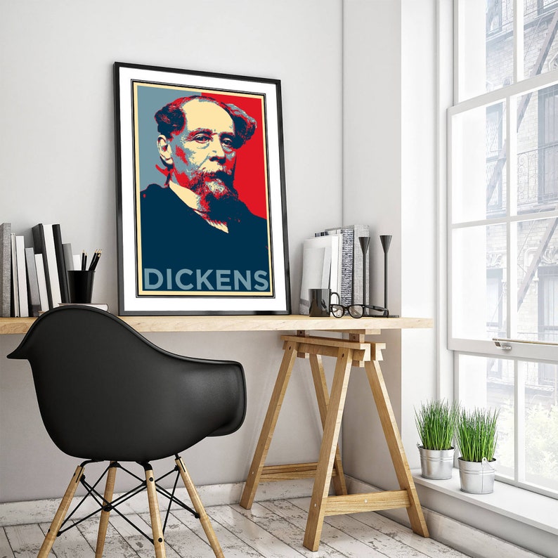 Charles Dickens Art Print Photo Poster Gift Great - Etsy UK