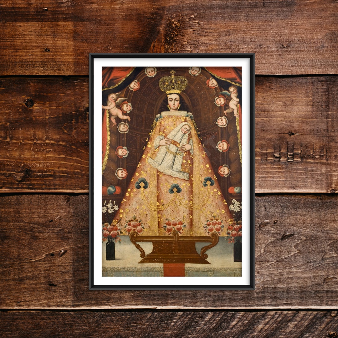 Cusco School Our Lady of Bethlehem, 18th Century Peruvian Art, Colonial ...