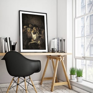 Francisco Goya - Men Reading (1823) - Classic Painting Photo Poster ...