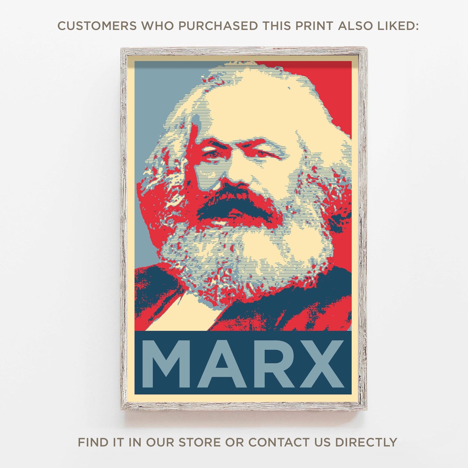 Karl Marx Original Art Print Photo Poster Gift Wall Decor | Etsy