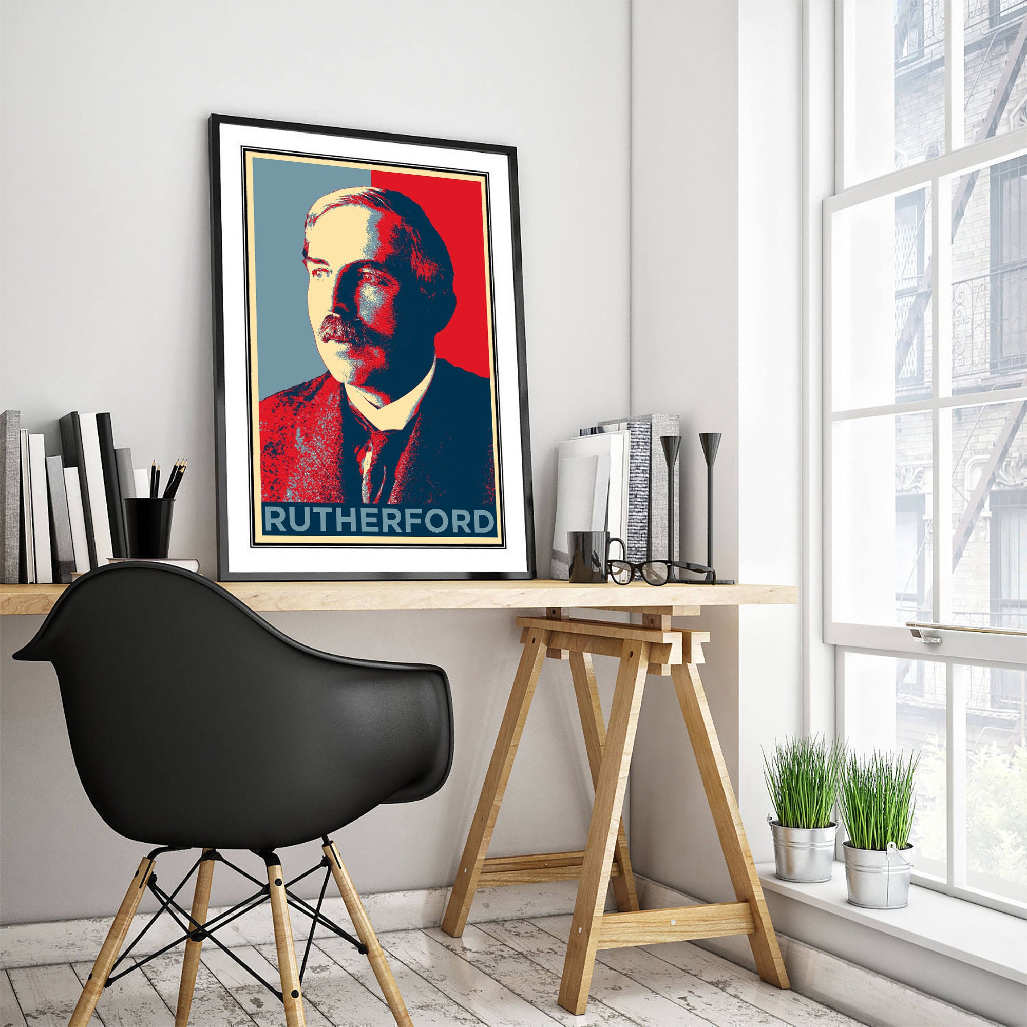 Ernest Rutherford Original Art Print Photo Poster Gift Home | Etsy