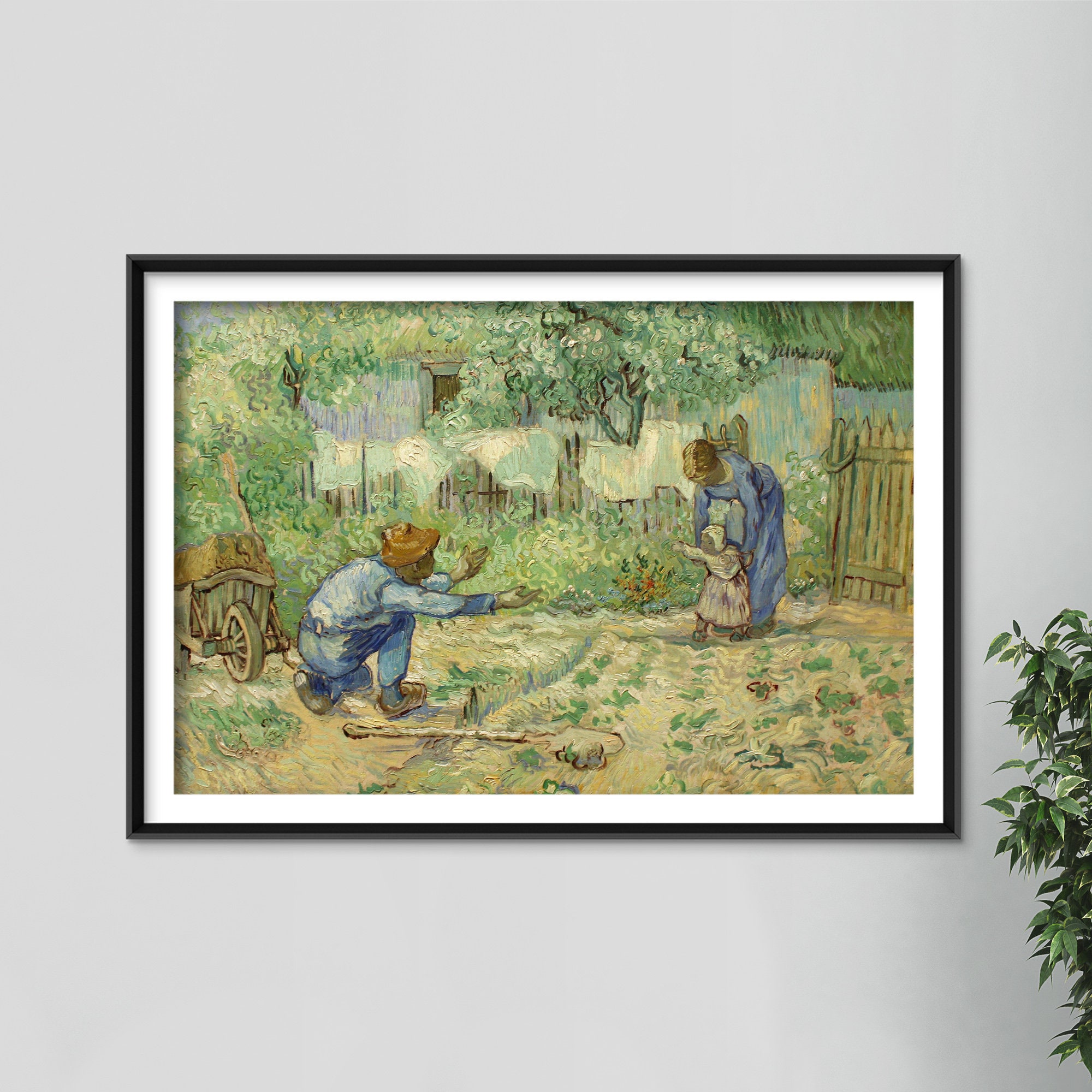 Vincent Van Gogh First Steps After Millet 1890 Classic | Etsy