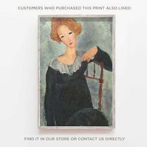 Amedeo Modigliani - Christina (1916) - Classic Painting Photo Poster ...