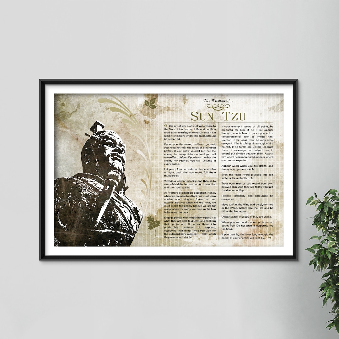 The Wisdom of Sun Tzu - Original Art Print Featuring His Greatest ...
