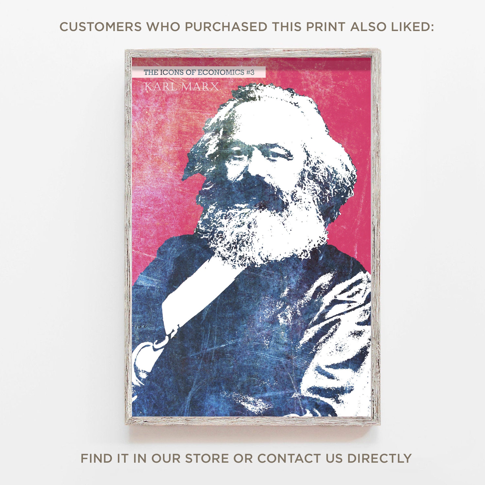 Karl Marx Original Art Print - Photo Poster Gift Wall Decor - Marxism ...