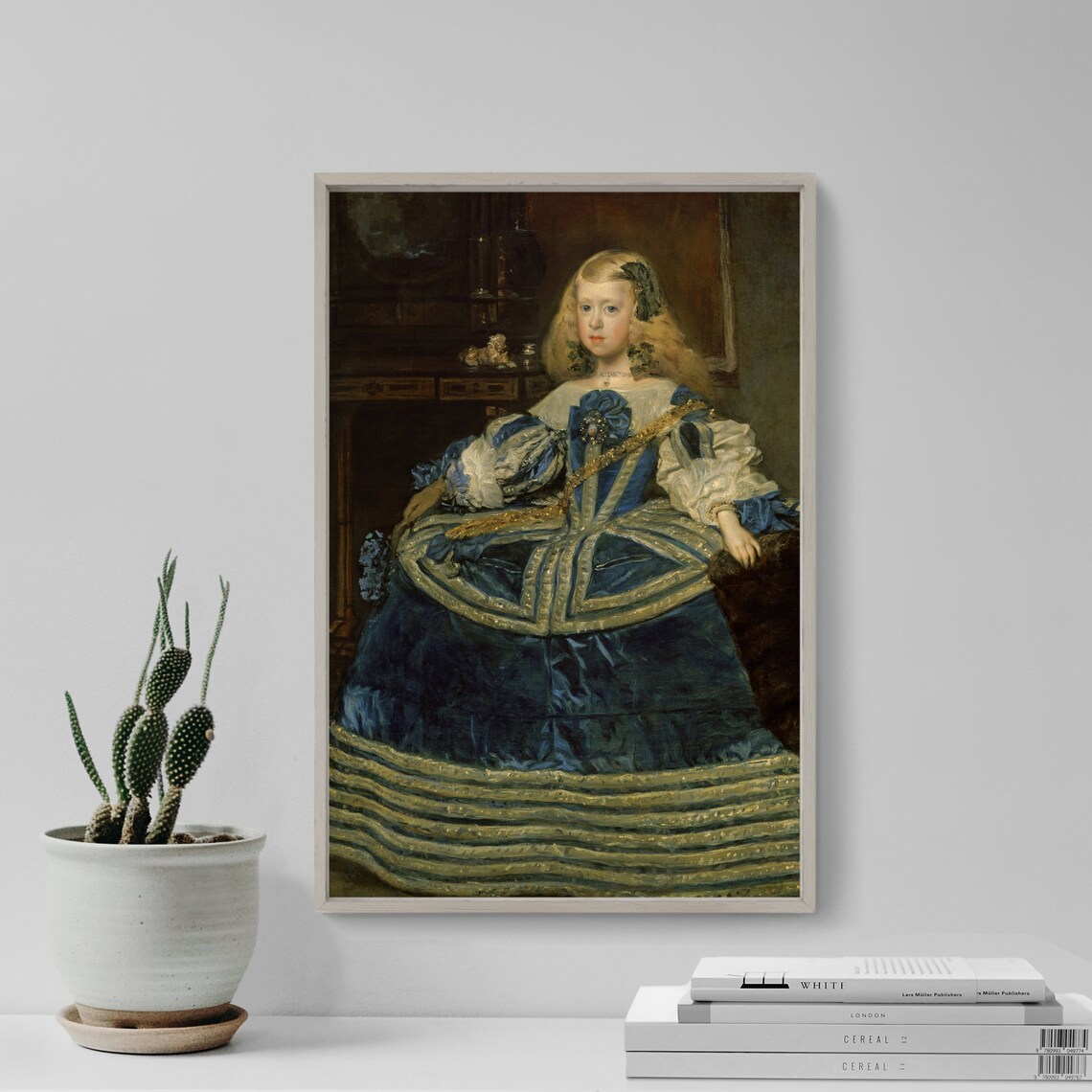 Diego Velazquez - Infanta Margarita Teresa in a Blue Dress (1659) - # ...