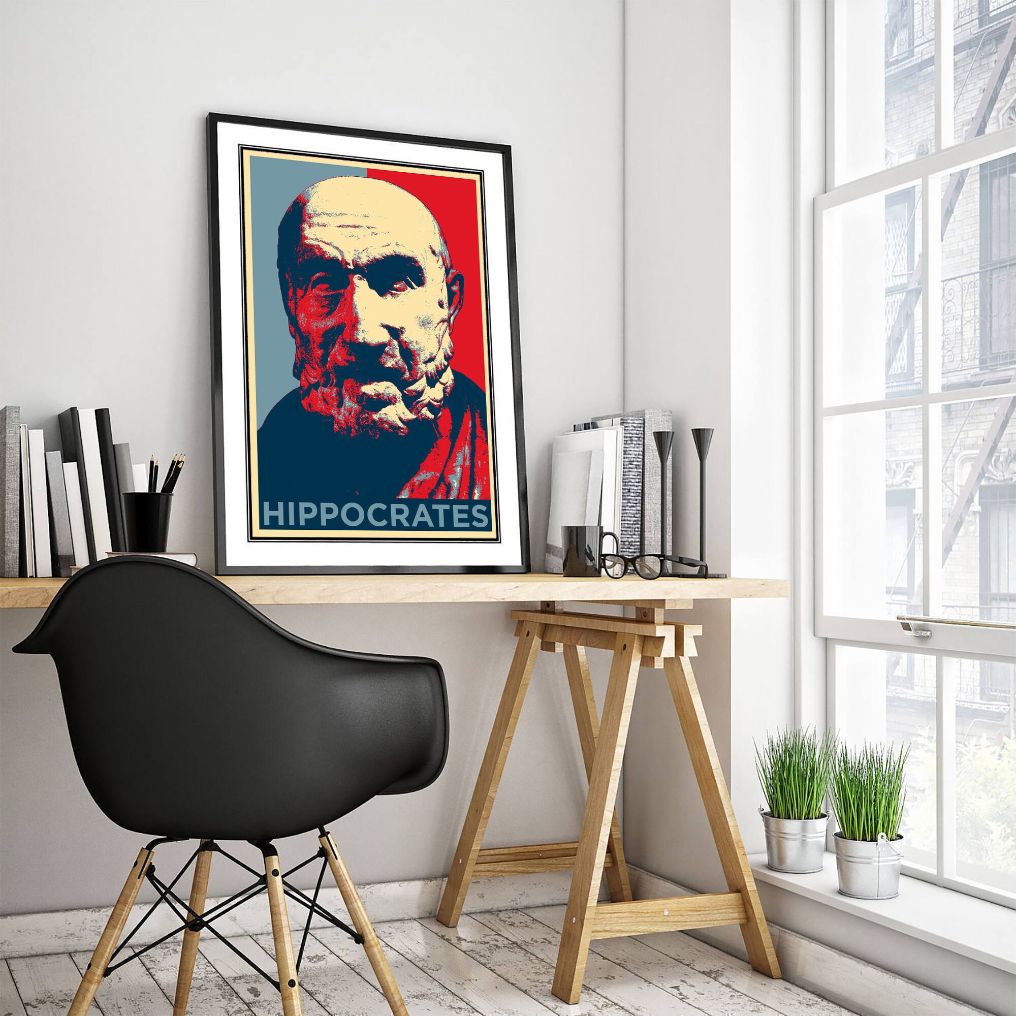 Hippocrates Original Art Print - Photo Poster Gift Home Wall Decor Hope ...