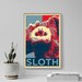 Sloth Original Art Print Photo Poster Gift Wall Home Decor - Etsy