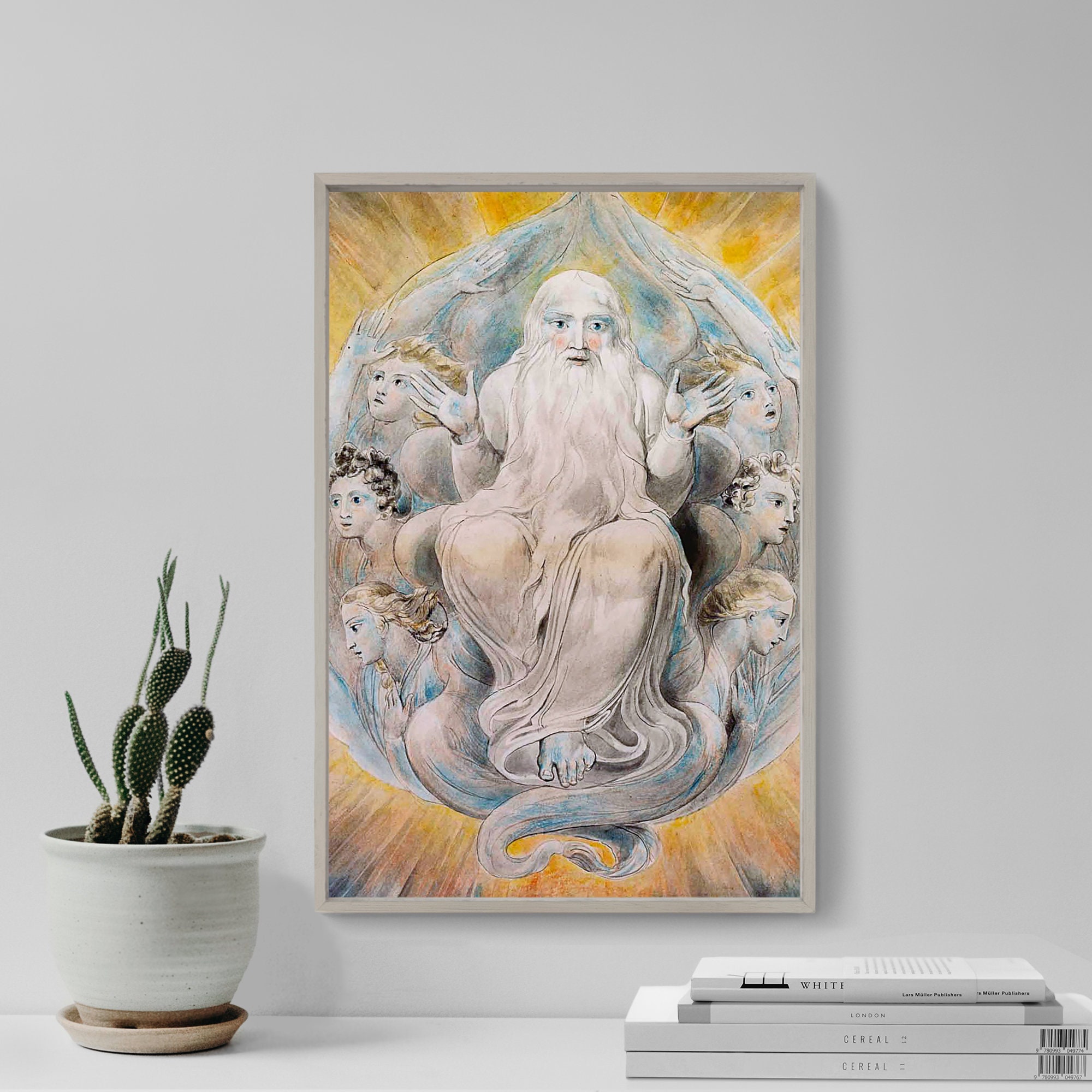 William Blake God Blessing the Seventh Day 1805 - Etsy.de