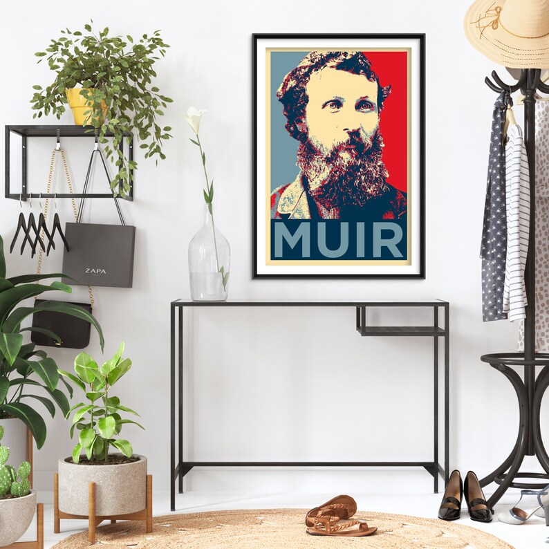 John Muir Original Art Print - Photo Poster Gift Wall Decor ...