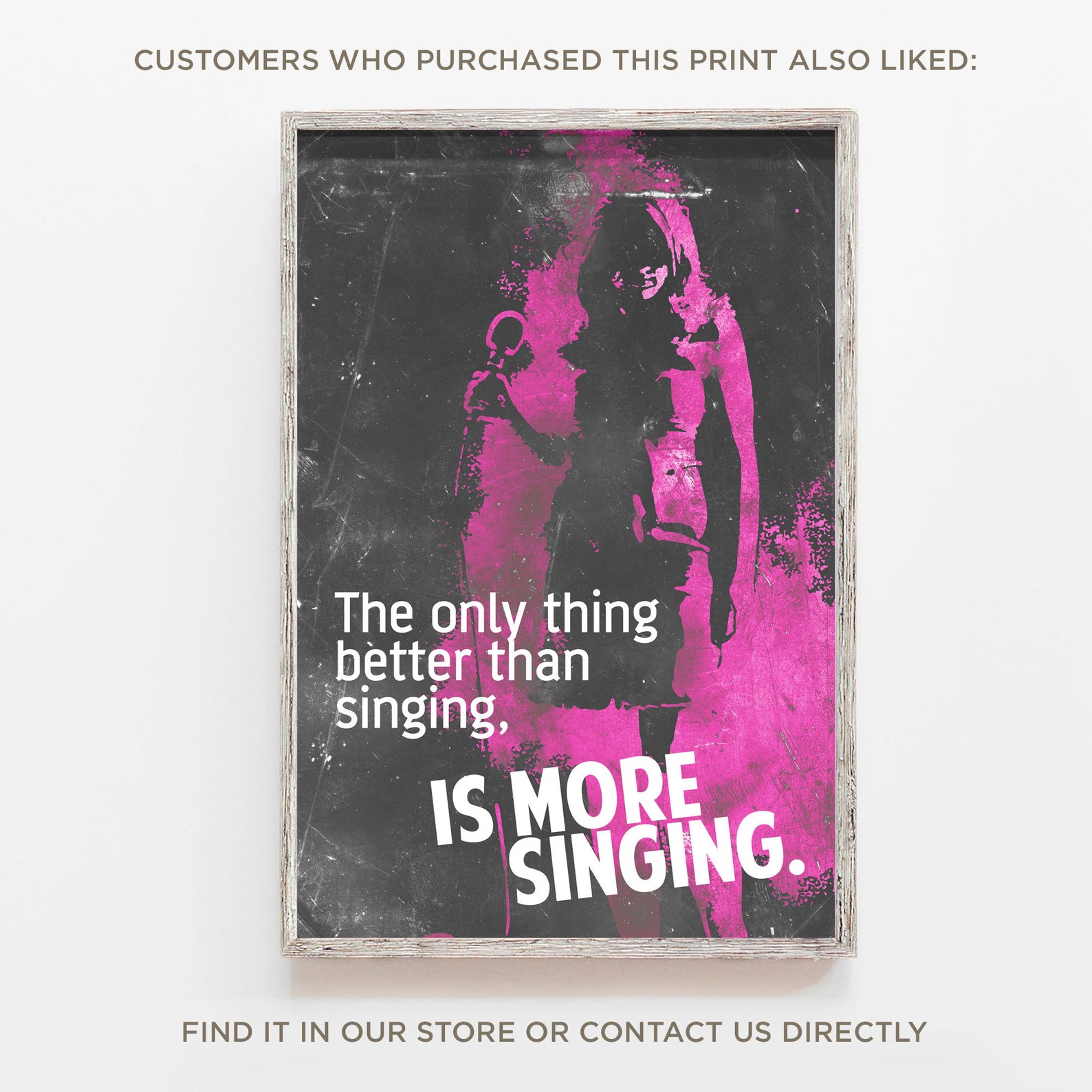 Singing Motivational Quote Poster Who is the happier man | Etsy