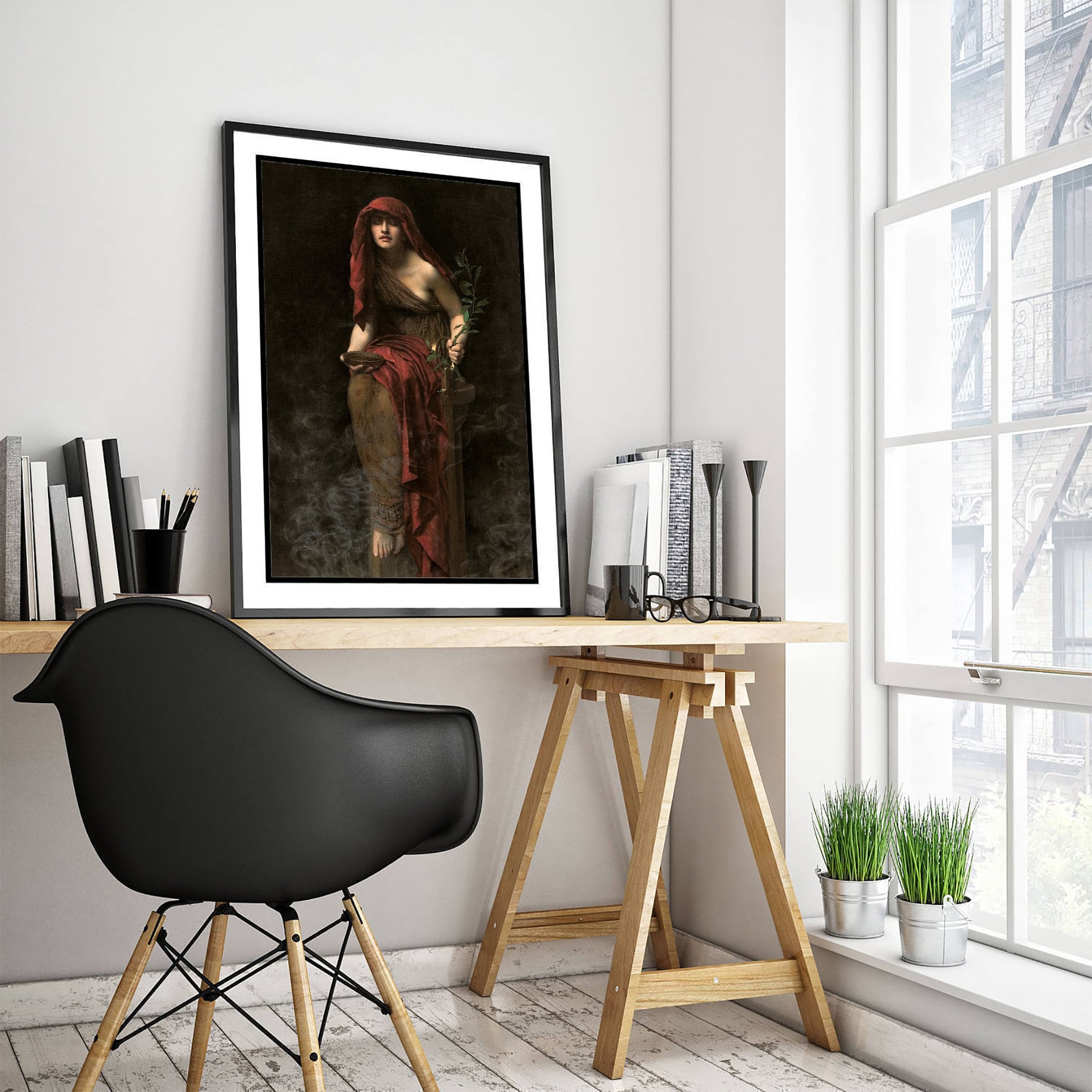 John Collier - Priestess of Delphi (1891) - Classic Painting Photo ...
