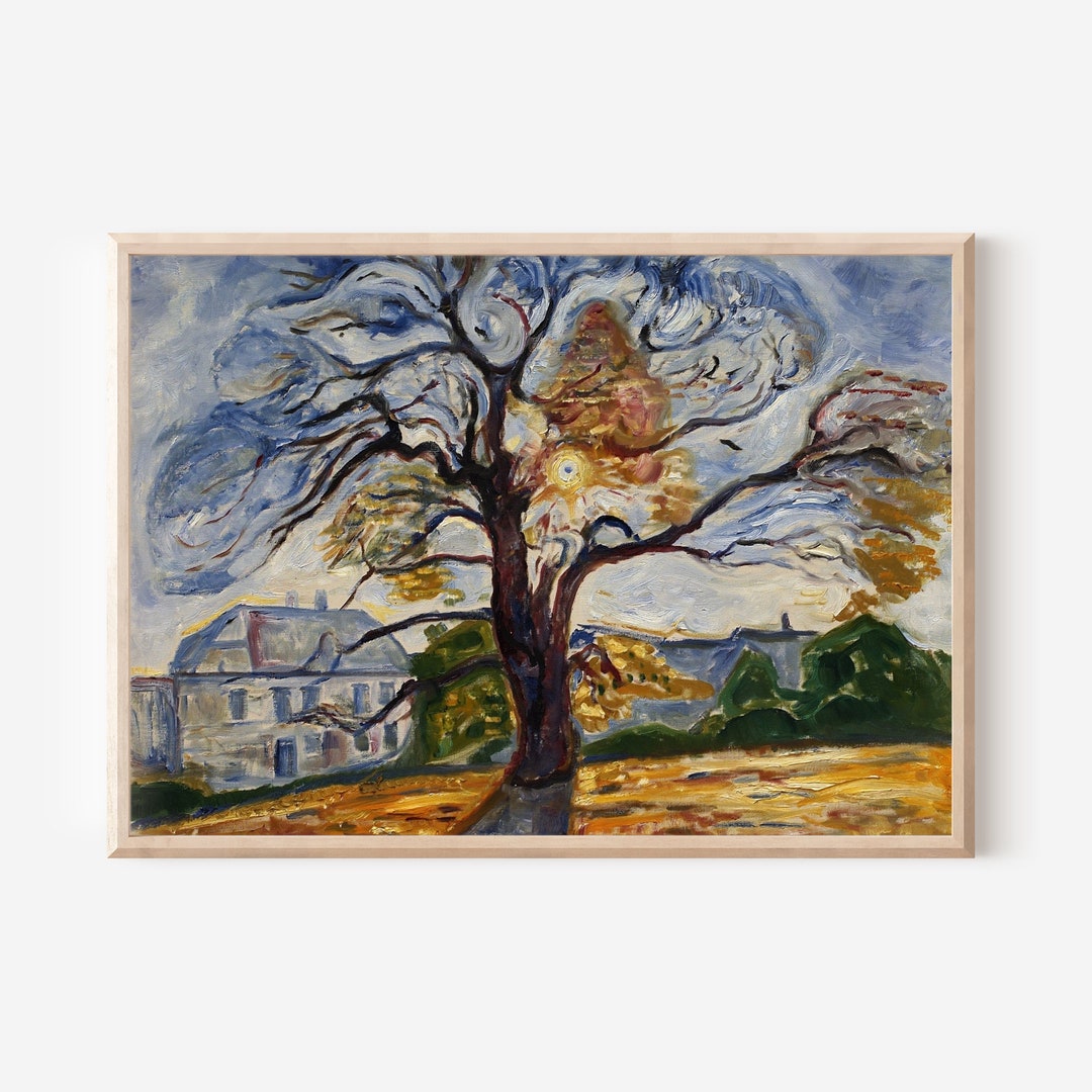 Edvard Munch - the Oak Colour (1906) - Painting Photo Poster Print Art ...