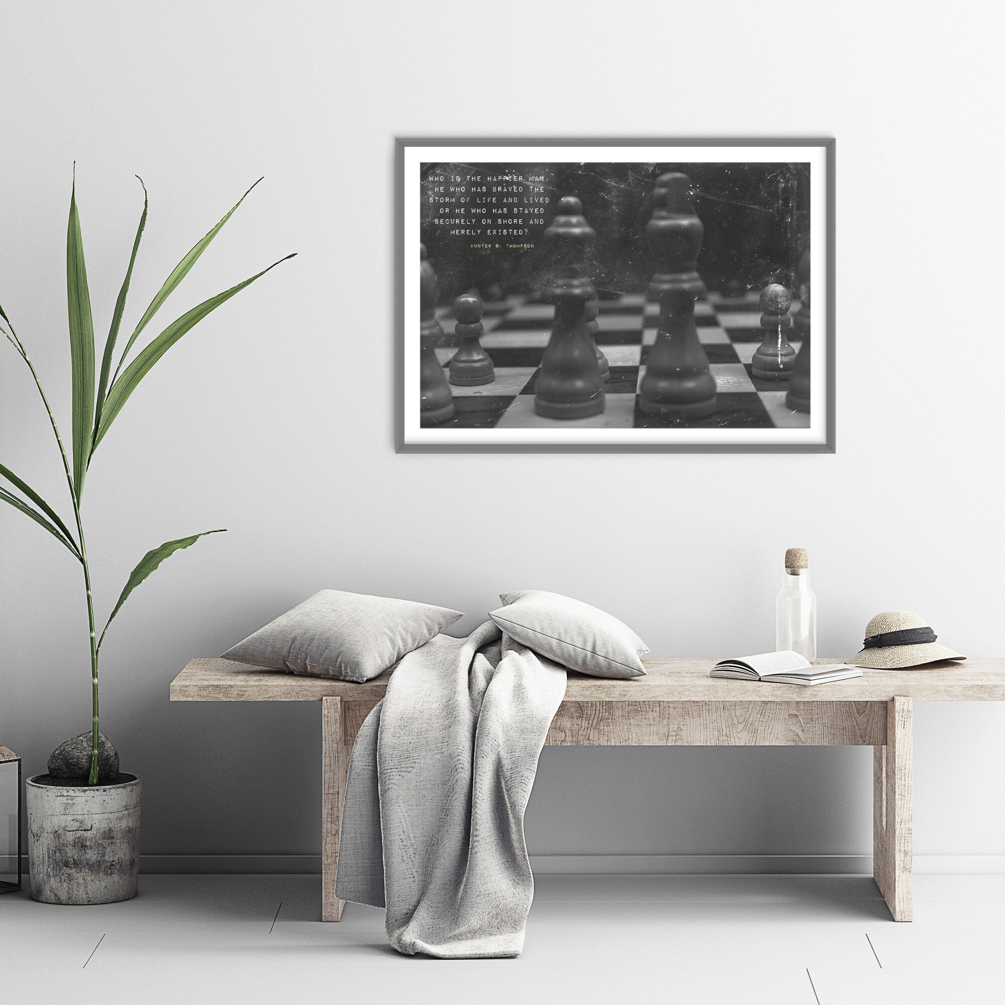 Chess Motivational Poster 05 who is the Happier | Etsy