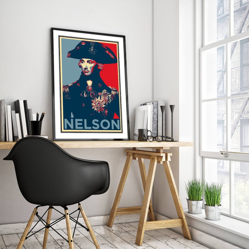 Horatio Nelson Original Art Print - Photo Poster Gift Wall Decor - Hope ...