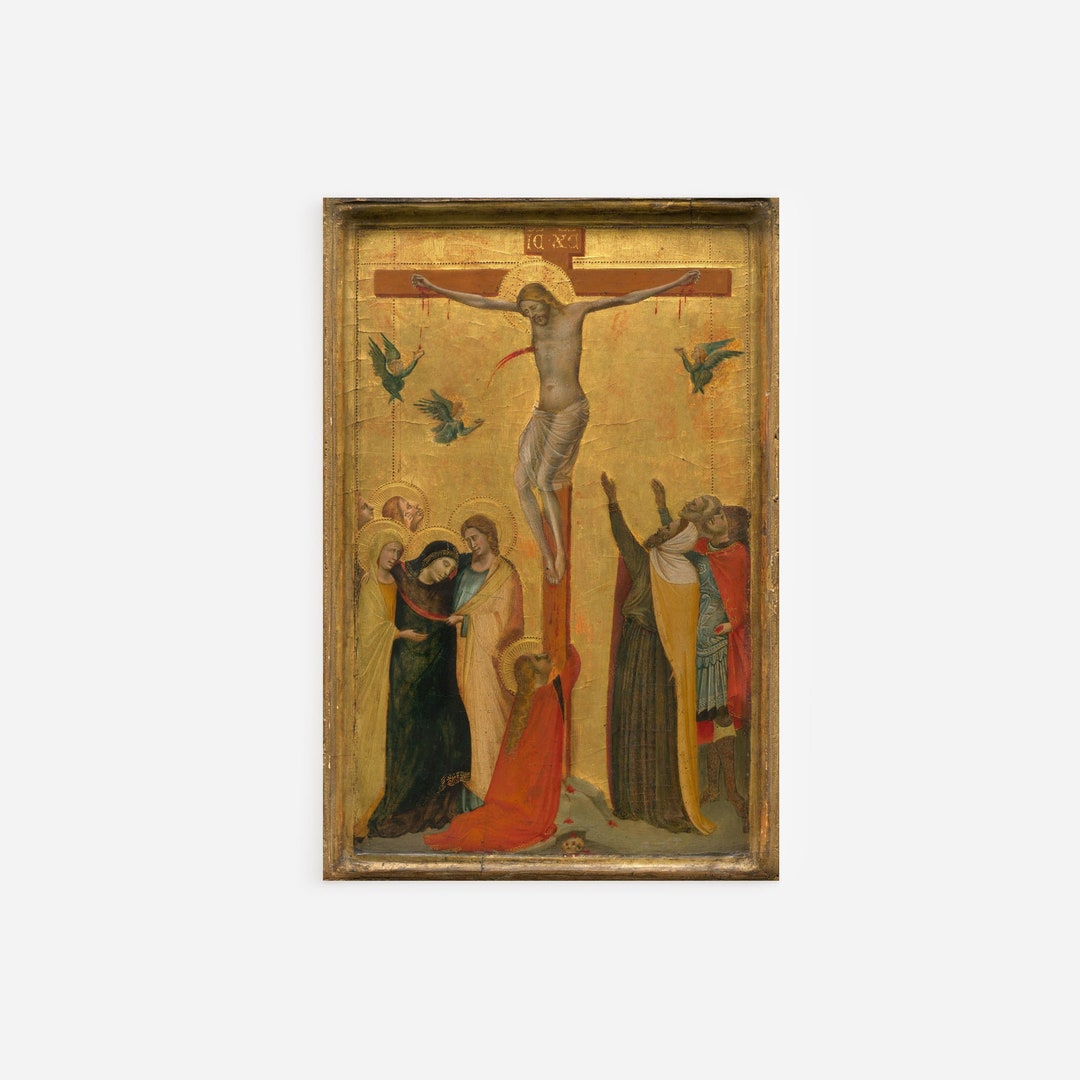 Bernardo Daddi The Crucifixion 1320 Art Print Poster Painting