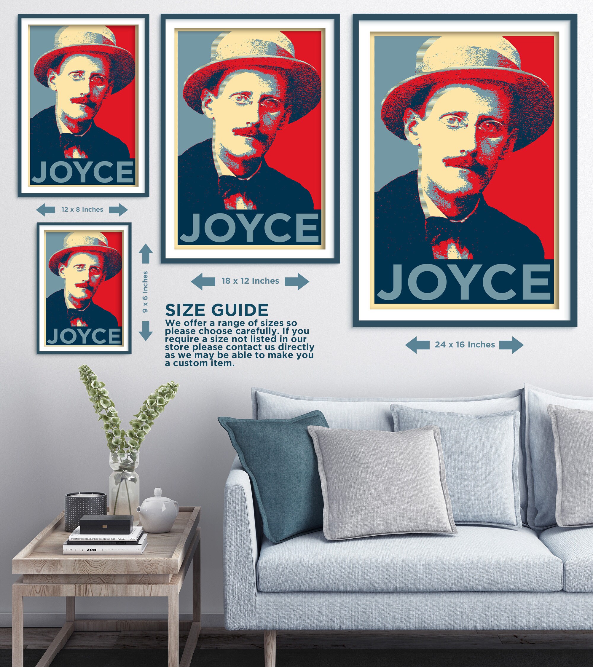 James Joyce Original Art Print Photo Poster Gift Hope | Etsy