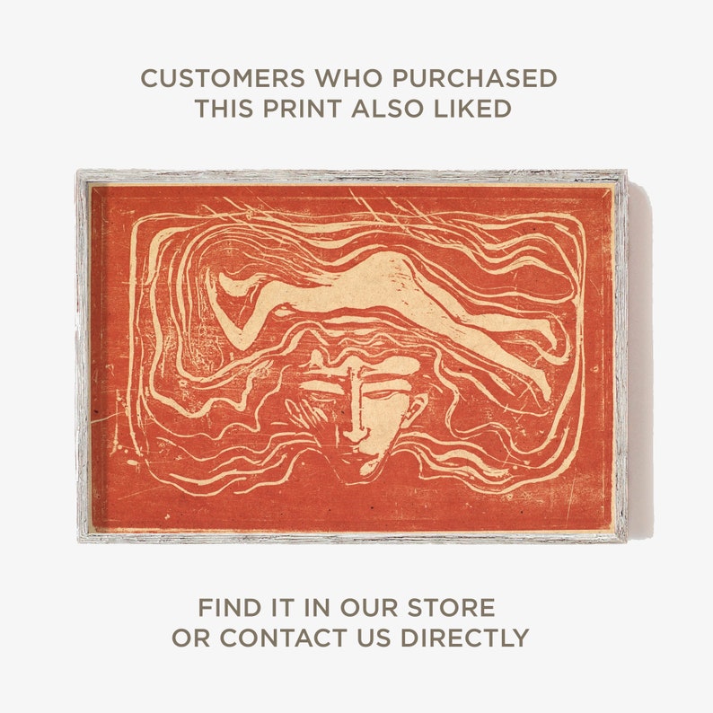 Edvard Munch Funeral March 1897 Painting Photo Poster - Etsy UK