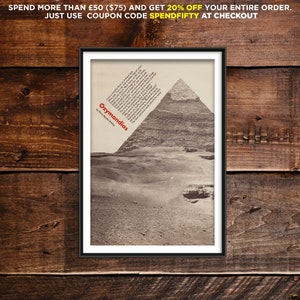 Ozymandias Poem by Percy Bysshe Shelley - the Pyramid / Sphinx - Art ...