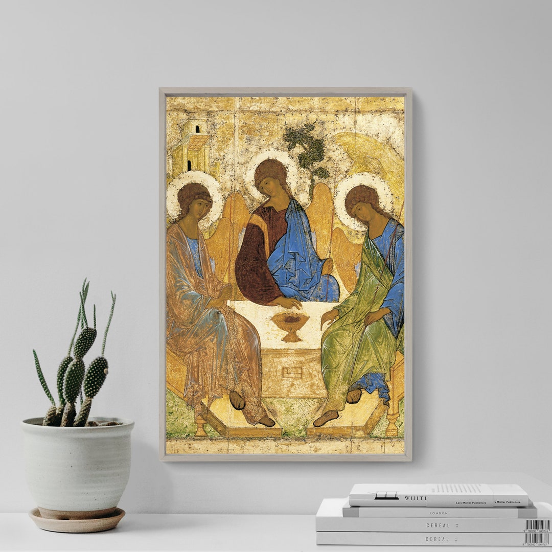 Andrei Rublev - Trinity Three Icons (1425) - Classic Painting Photo ...