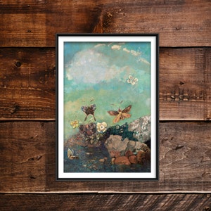 Odilon Redon - Butterflies (1910) - Reproduction of a Classic Painting ...