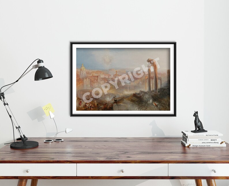 William Turner Modern Rome Campo Vaccino 1839 Painting - Etsy