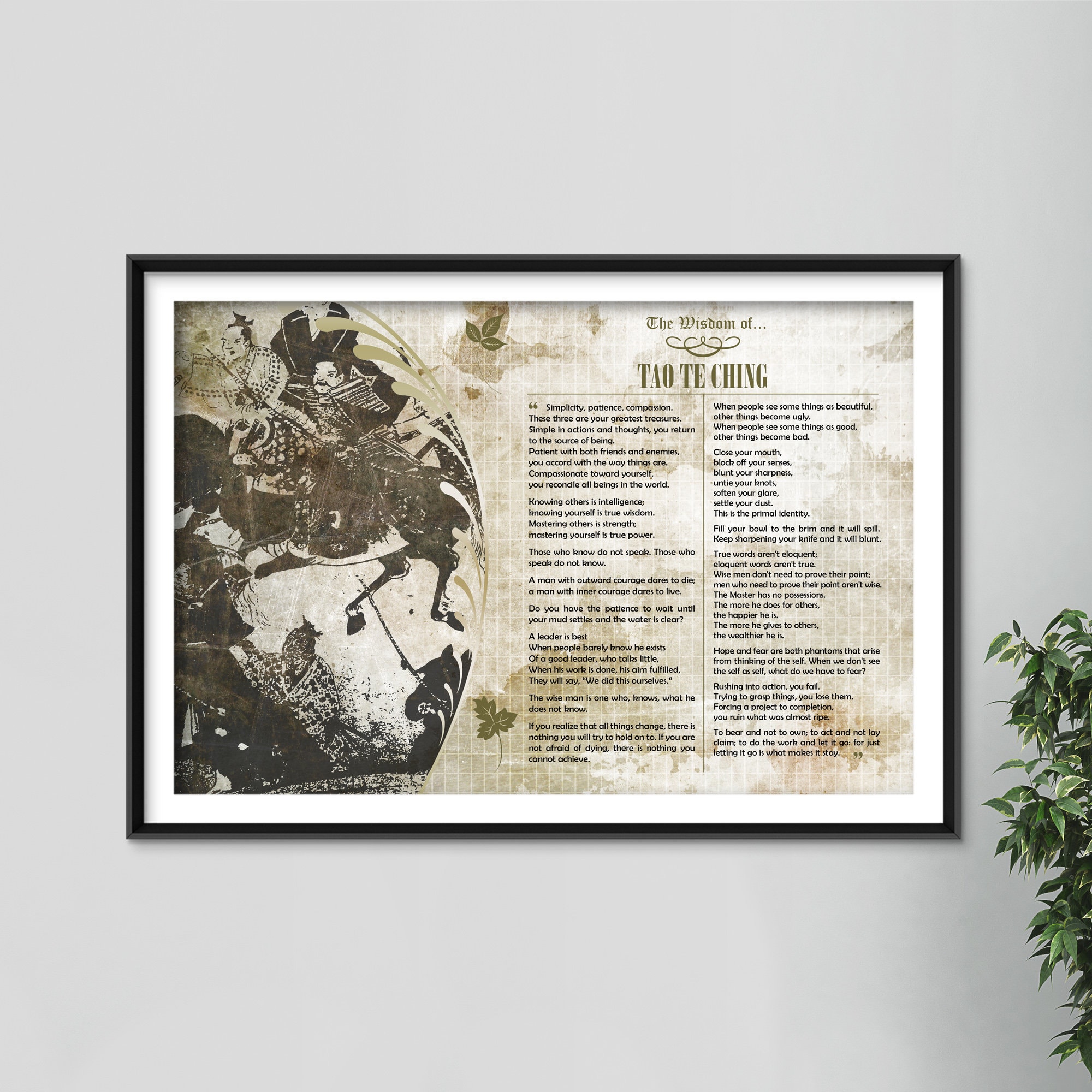 The Wisdom of the Tao Te Ching Original Art Print Featuring - Etsy UK