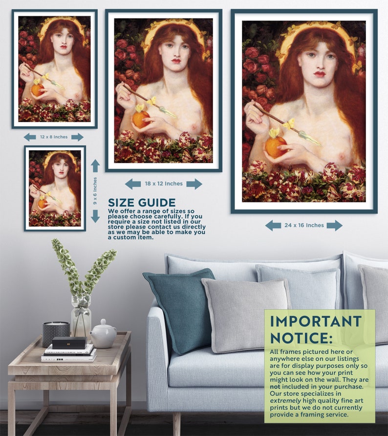 Dante Gabriel Rossetti - Venus Verticordia (1868) - Classic Painting ...