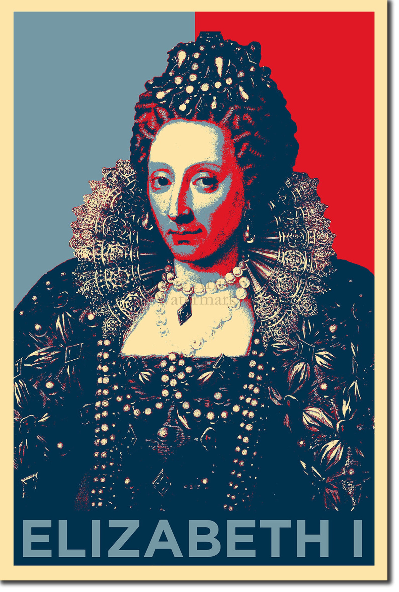 Queen Elizabeth I - Hope - Original Art Print Poster Photo Gift Wall ...