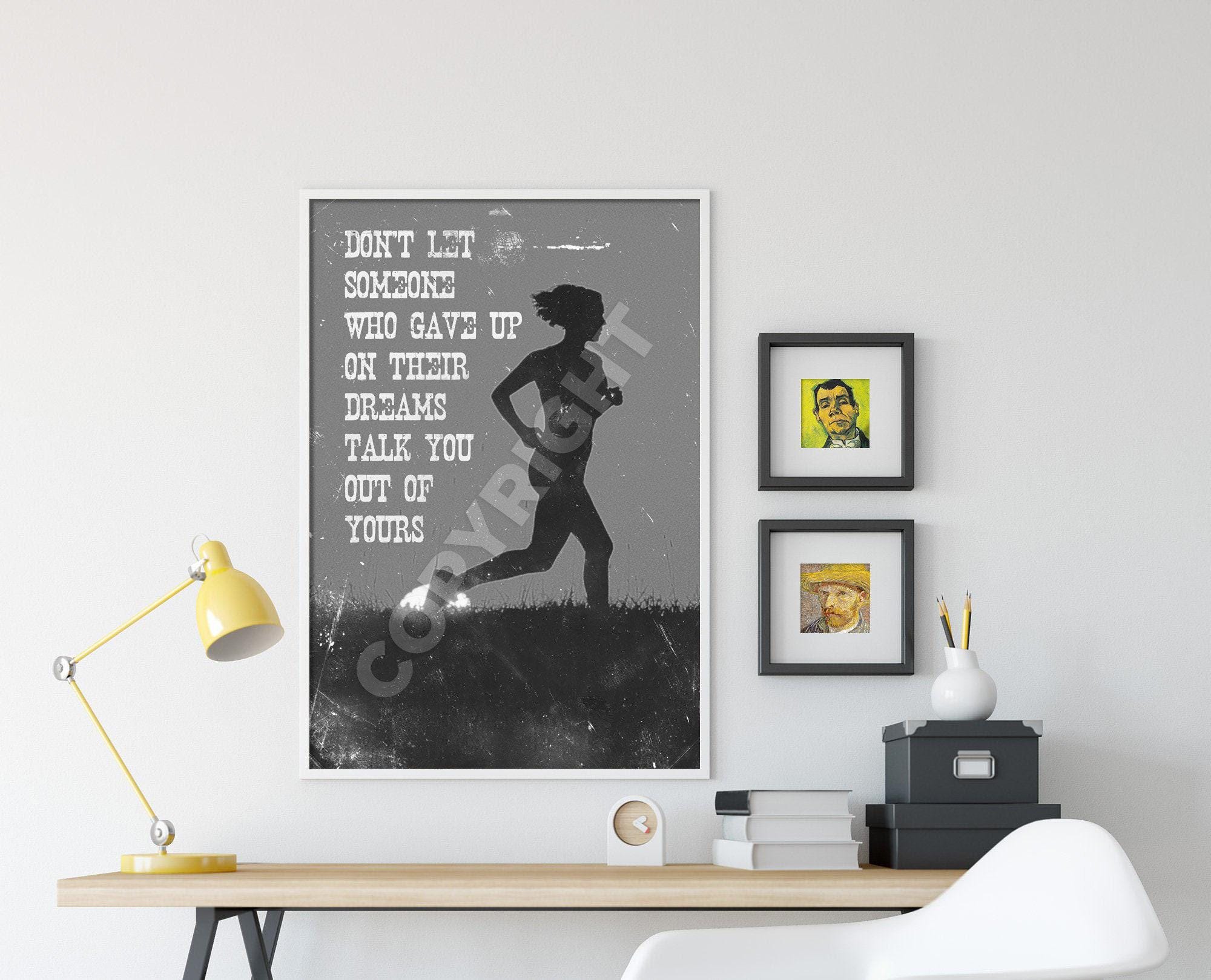 Running Motivational Poster 3 - Art Print Photo Gift Home Wall Decor ...