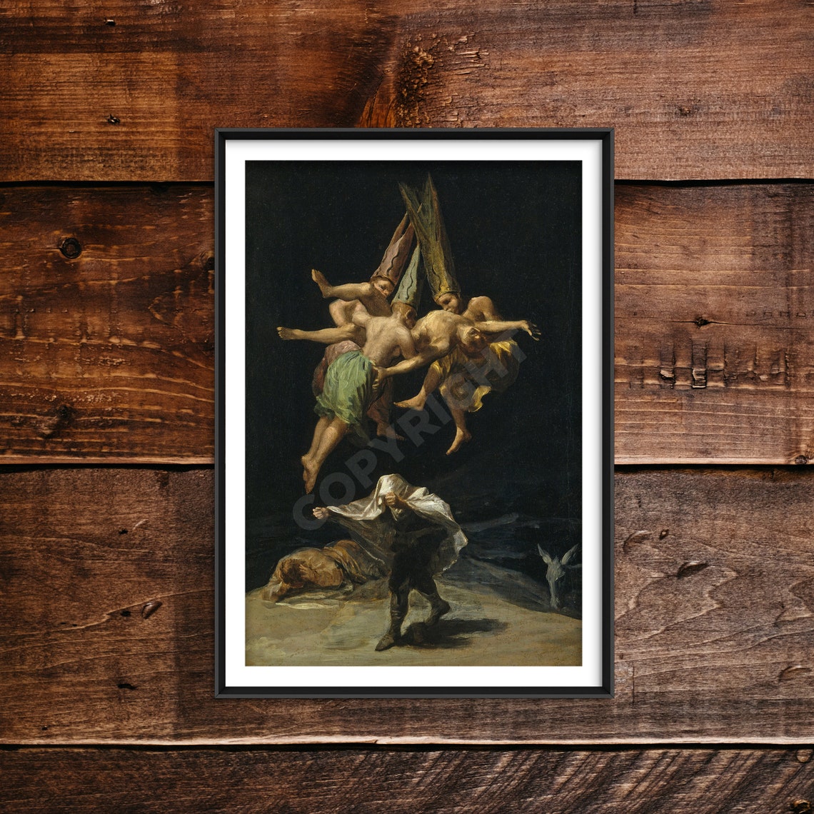 Francisco Goya Witches Flight 1798 Classic Painting | Etsy