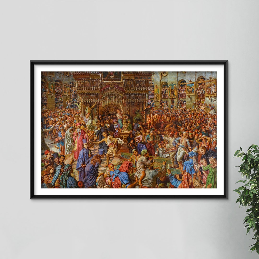 William Holman Hunt - the Miracle of the Sacred Fire Church of the Holy ...