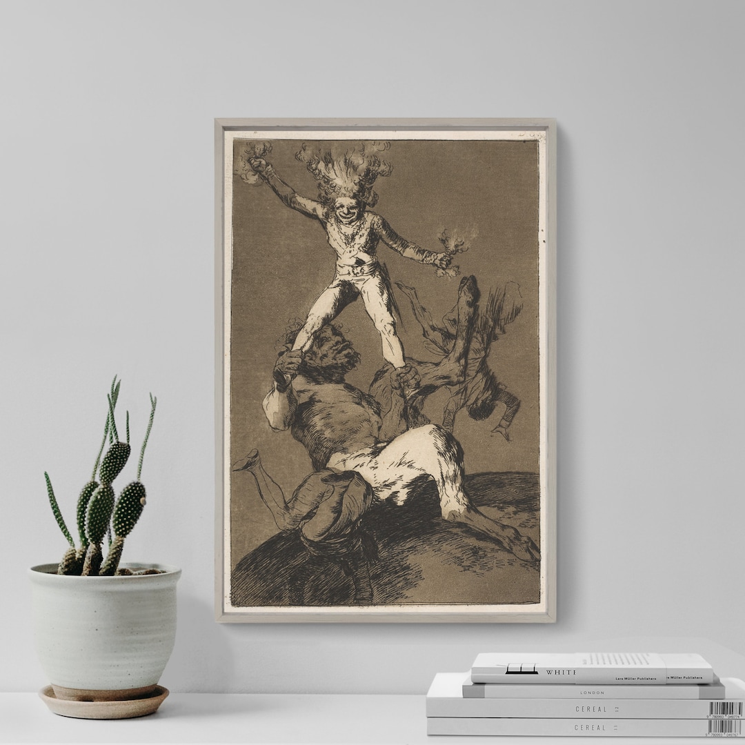Francisco Goya - Plate 56 From to Rise and to Fall (1799) - Classic ...