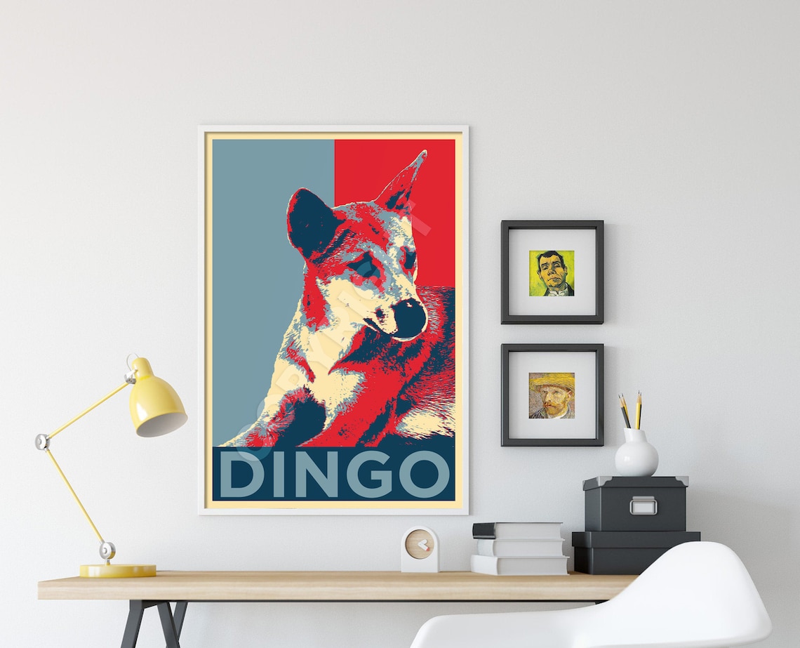 Dingo Original Art Print Photo Poster Gift Wall Decor | Etsy