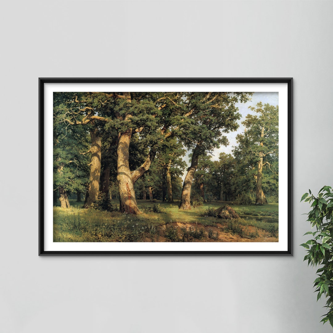 Ivan Shishkin - Oak Grove (1887) - Painting Photo Poster Print Art Gift ...