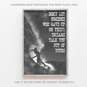 Surfing Motivational Poster 10 "you Can't Stop the Waves..." Original ...