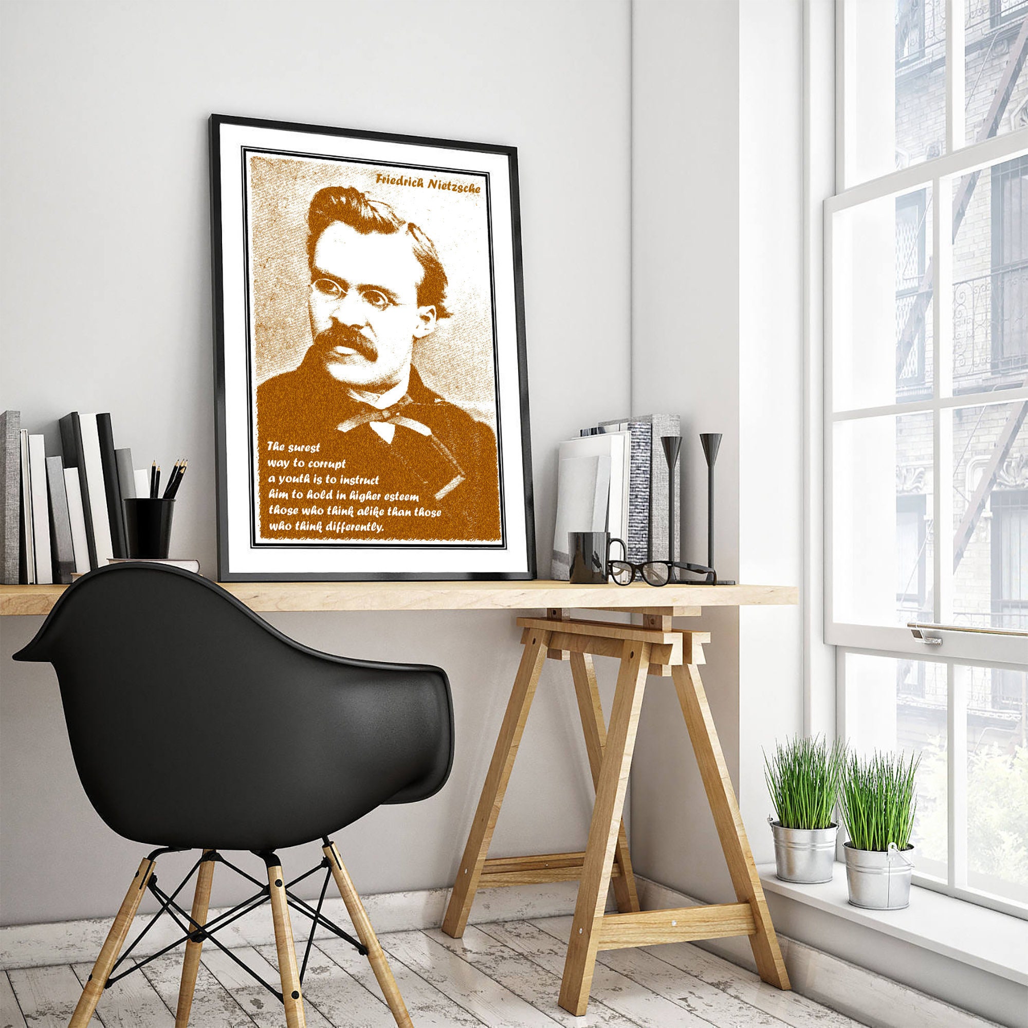 Friedrich Nietzsche Art Print Photo Poster Gift Quote | Etsy