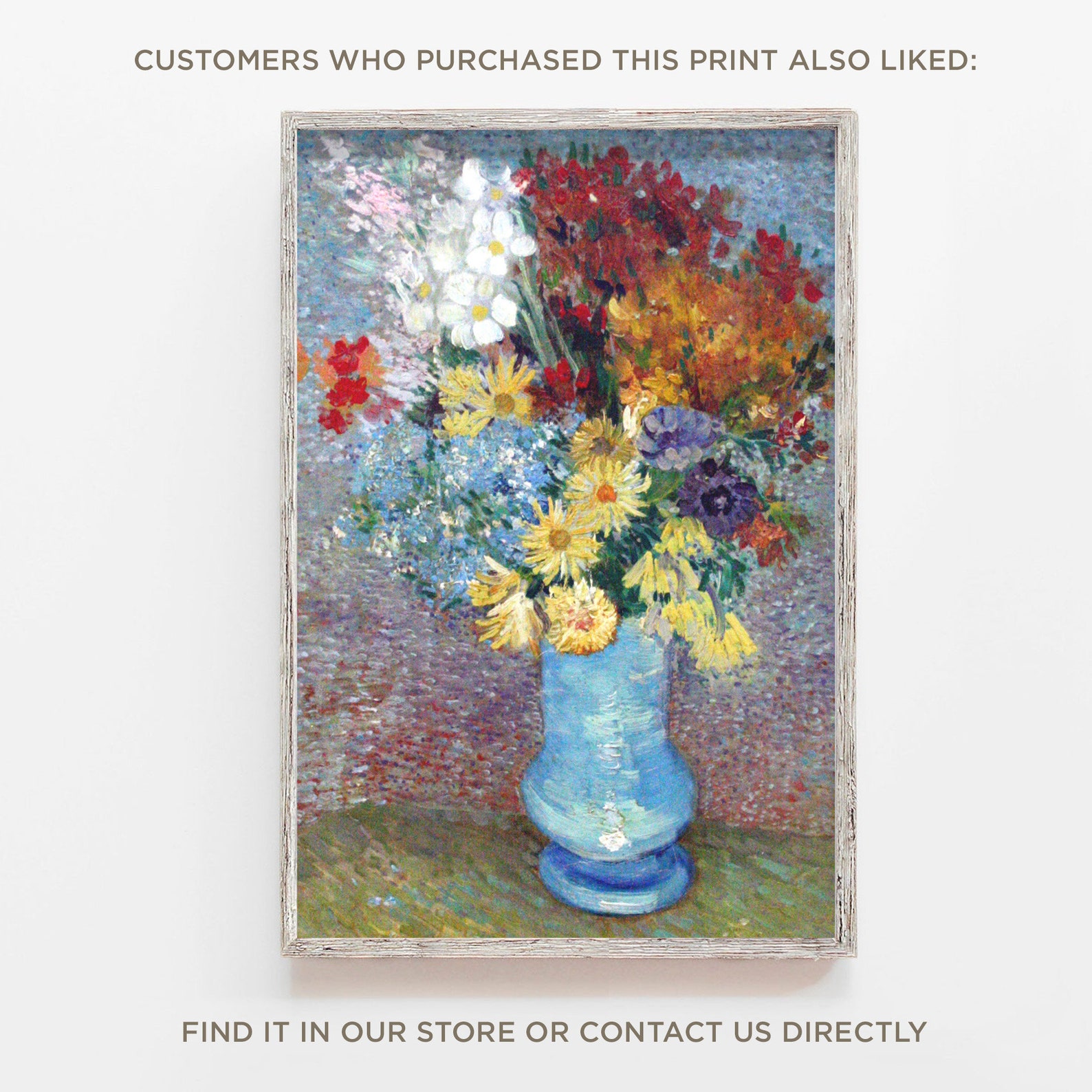 Vincent Van Gogh Still Life Pink Roses 1890 Classic | Etsy UK