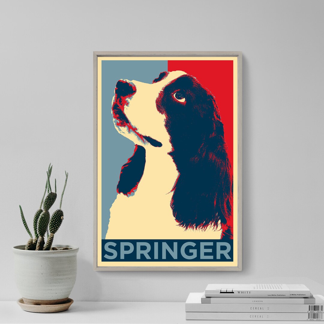 Springer Spaniel Original Art Print - Photo Poster Gift Wall Home Decor ...